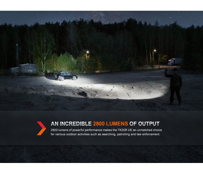 Fenix TK20R UE Tan Luminus SFT70 Cool White LED 2800L Rechargeable ...