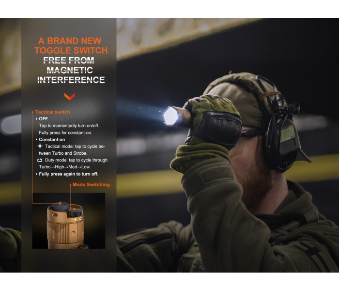 Fenix TK20R UE Tan Luminus SFT70 Cool White LED 2800L Rechargeable ...