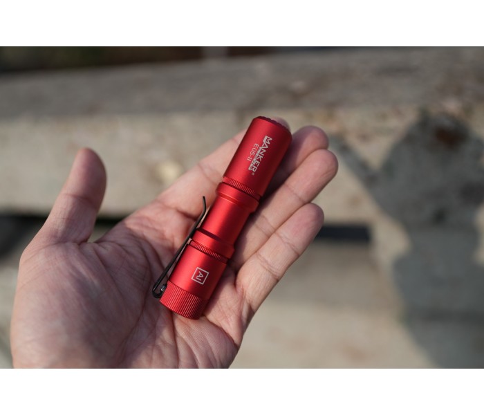 Manker E05 II CW RED Cool White LED 1300L Rechargeable EDC Flashlight