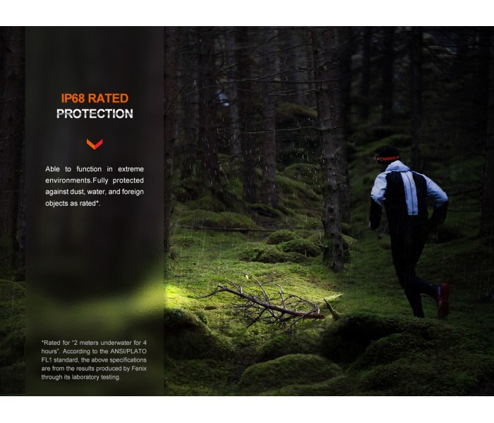 Fenix HM62-T Luminus SST40 LED 1200L Rechargeable Headlamp Black