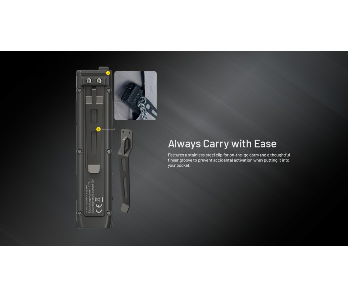 Nitecore EDC27 UHi 2x NiteLab UHi 20 LED Ultra Slim 3100L High Performance EDC Rechargeable ...