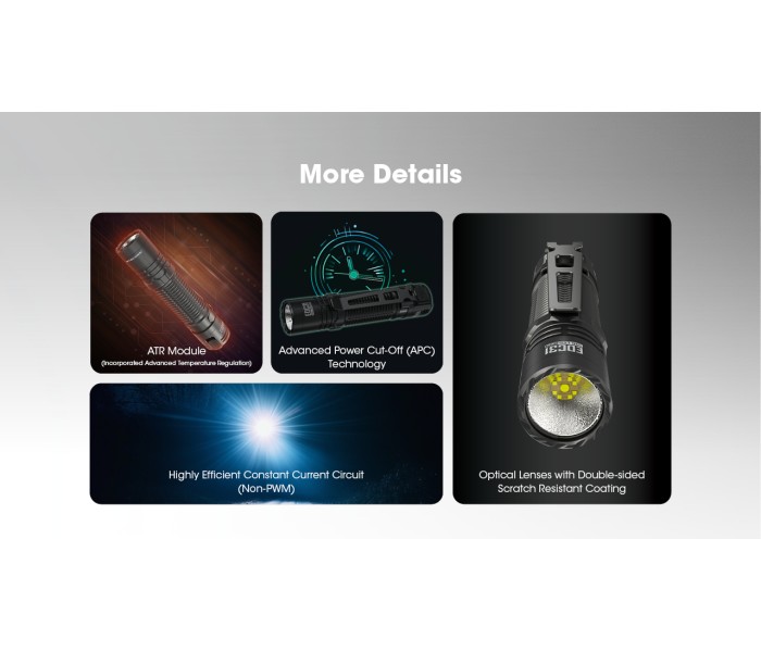 Nitecore EDC31 NiteLab UHi 20 MAX LED 3500L High Performance EDC USB ...