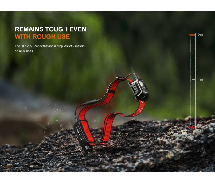 Fenix HP12R-T (Red Headband) SFT25 + SST20 LED 1300L Trail Running Headlamp