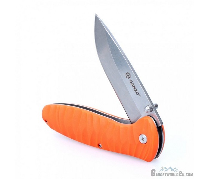 Ganzo G6252-OR Liner Lock Fiberglass Handle Folding Knife